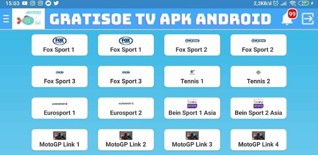Download Gratisoe TV MOD APK 2026 (Premium Unlocked)