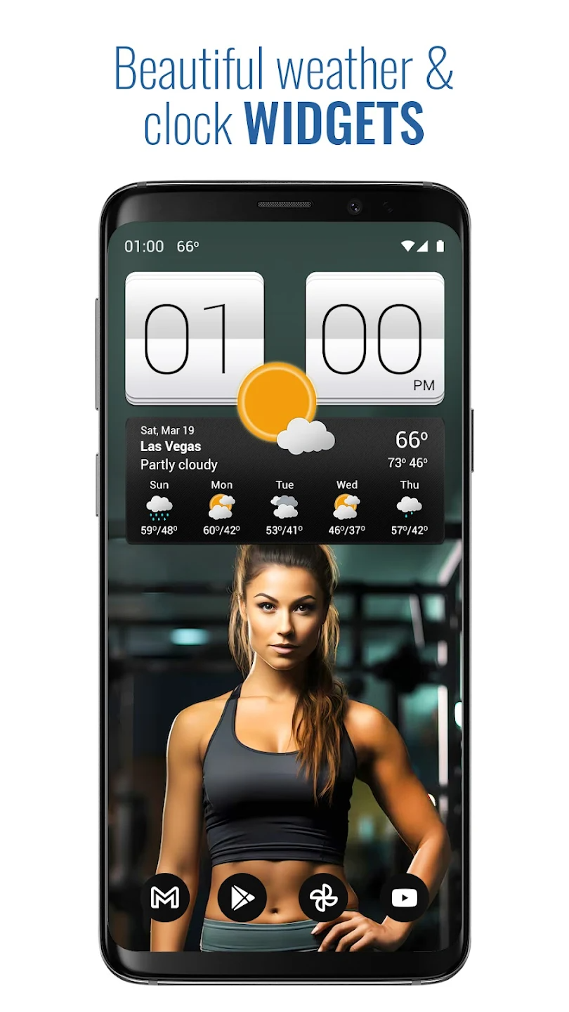 Sense V2 Flip Clock & Weather MOD APK 2025 (Premium Unlocked)