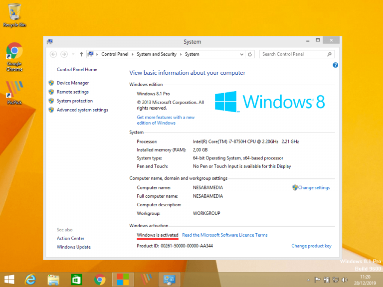 2 Cara Aktivasi Windows 8 / 8.1 Secara Offline (100%% Permanen)