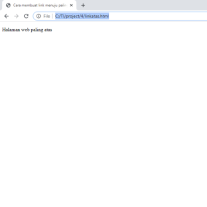 Cara Membuat Link Tanpa Pindah Halaman di HTML