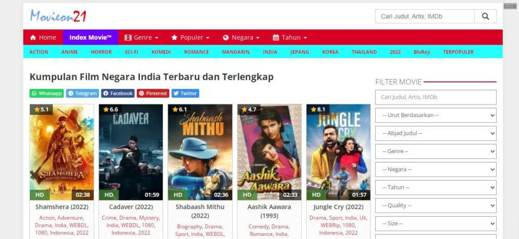 10 Rekomendasi Situs Download Film India Sub Indo (Lengkap)